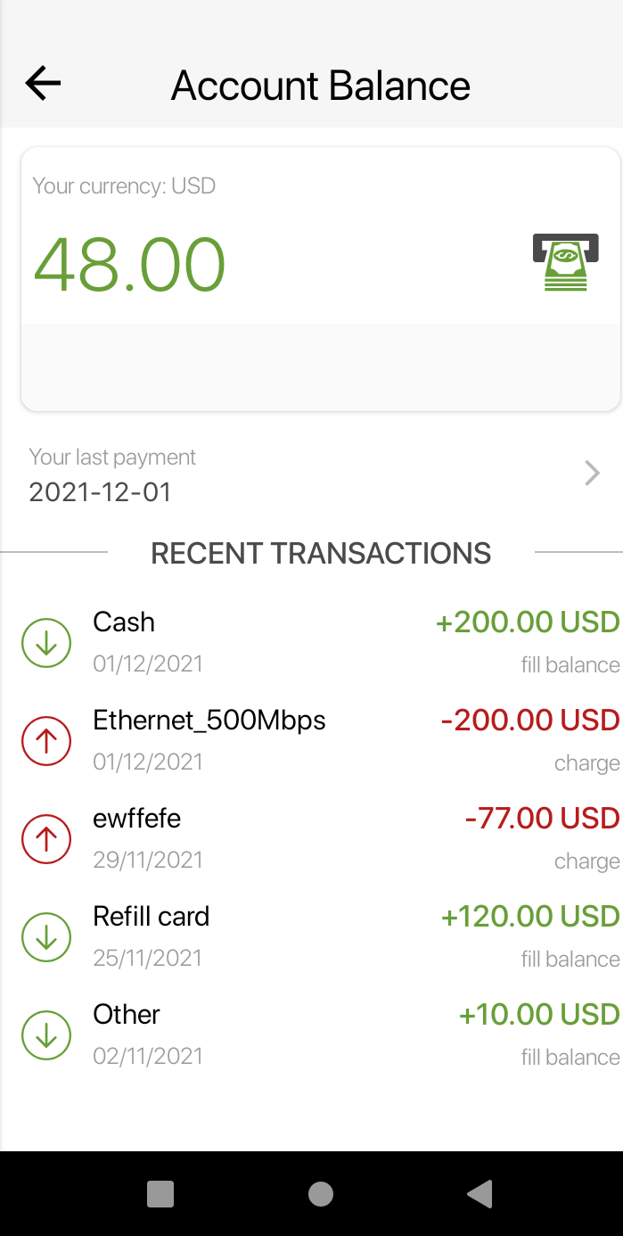 Customer Application