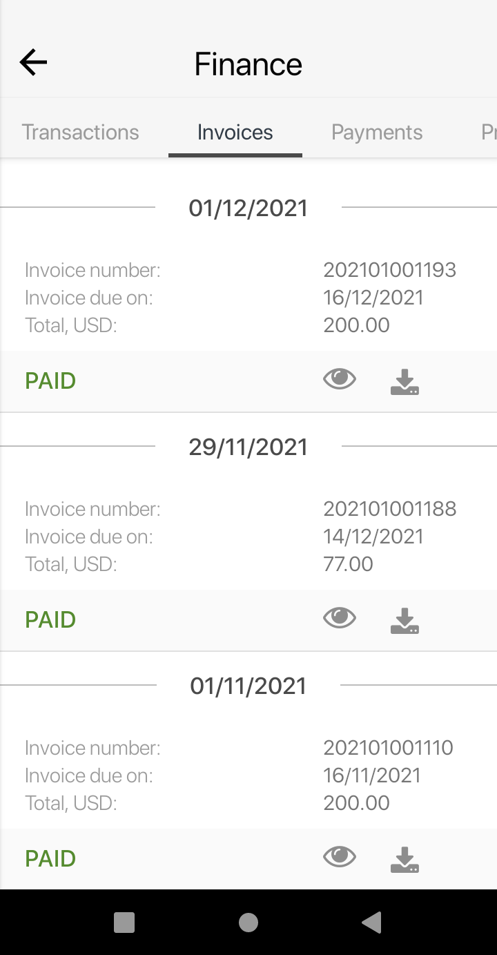 Customer Application