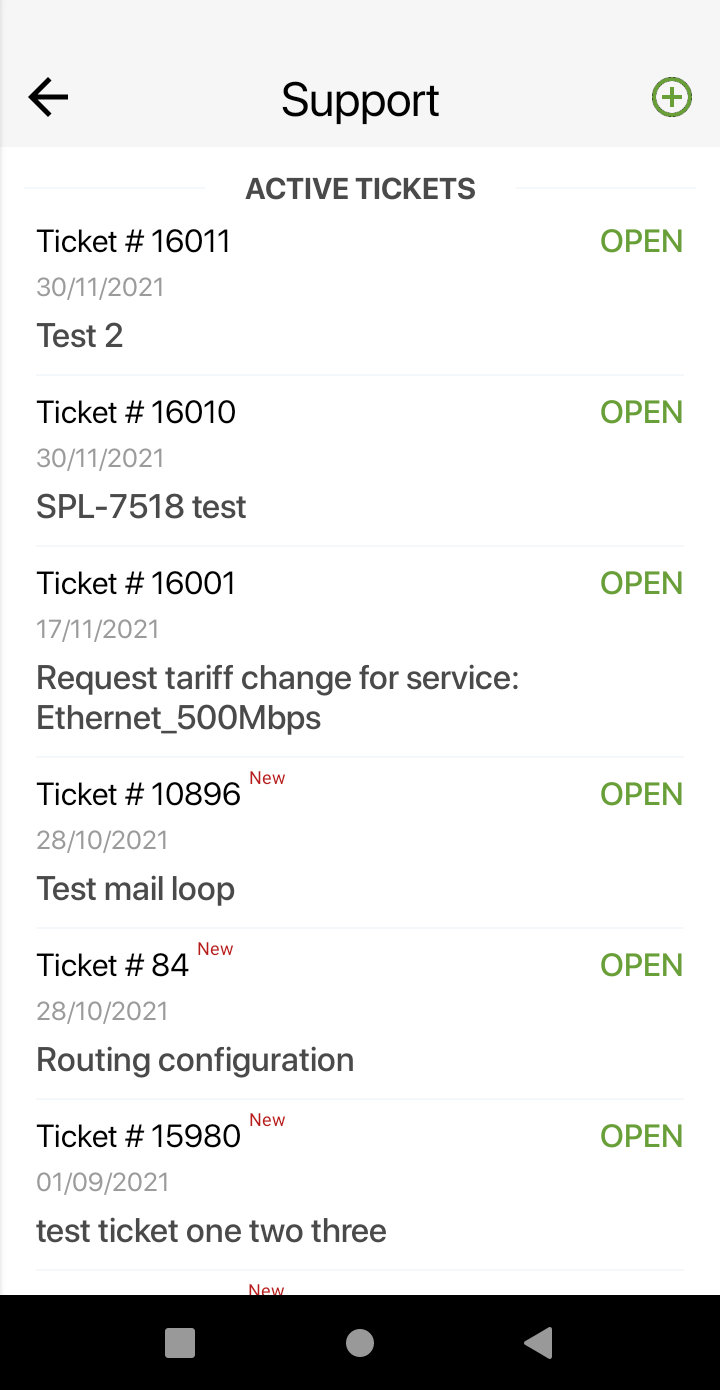 Customer Application